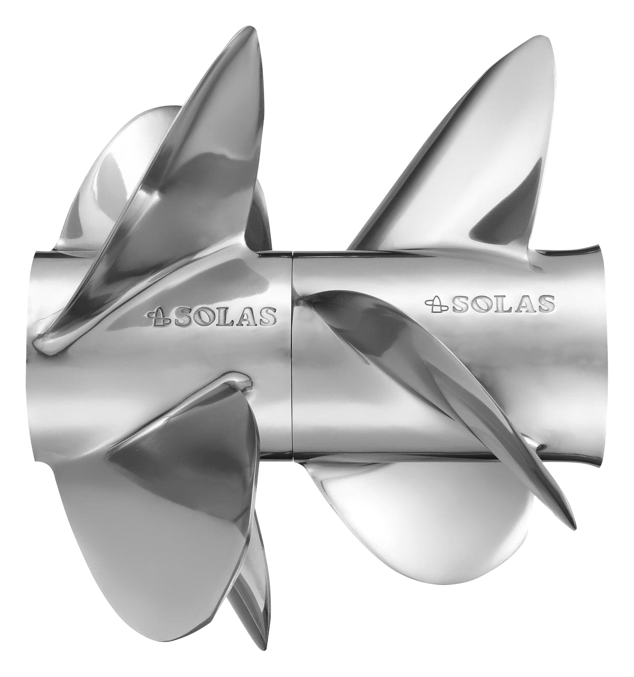 SOLAS B3 Stainless Steel Dual Prop Rear Propeller for MerCruiser Bravo ...